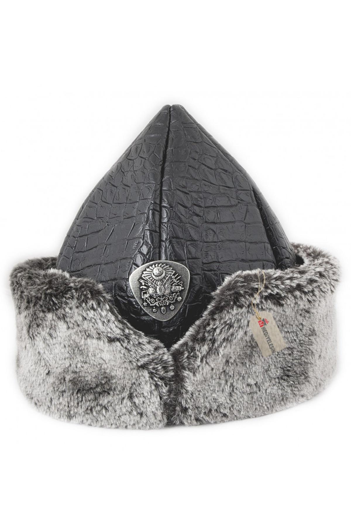 BÖRK, KALPAK, Geleneksel Kayı Alp Şapkası, Siyah - 2007 - 340.91 TL + KDV