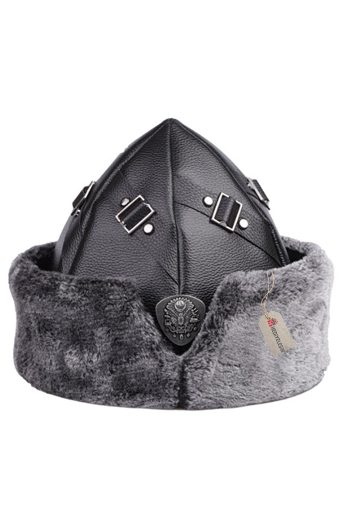 BÖRK, KALPAK, Geleneksel Kayı Alp Şapkası, Siyah - 2008 - 409.09 TL + KDV