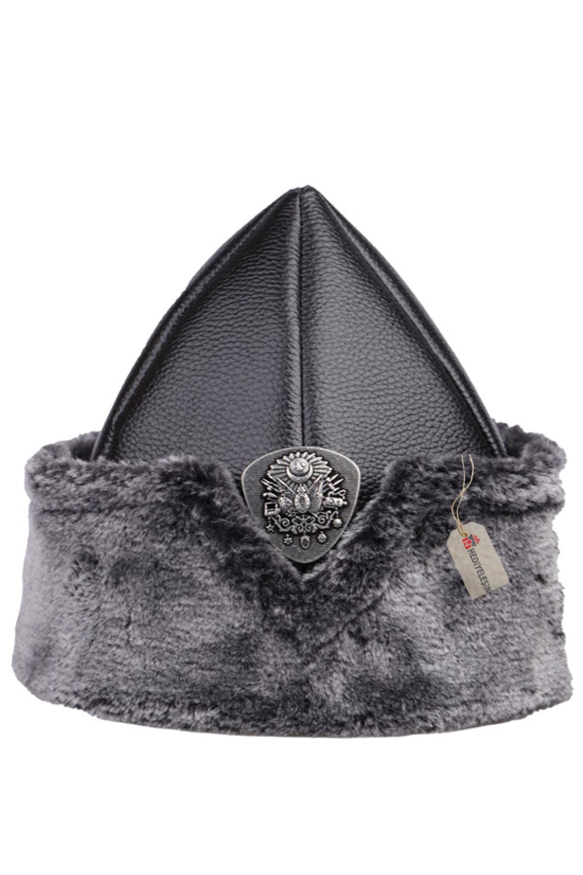 BÖRK, KALPAK, Geleneksel Kayı Alp Şapkası, Siyah, GARSON BOY - 2029 ...